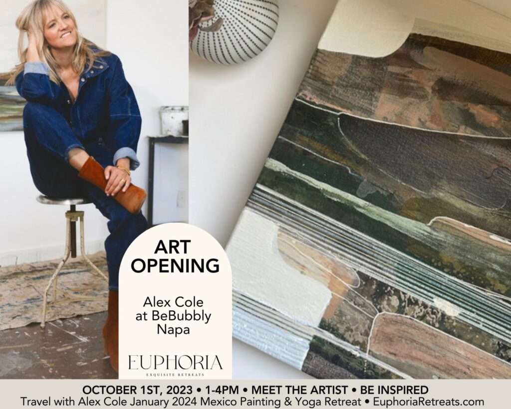 Alex Cole art opening at Be Bubbly