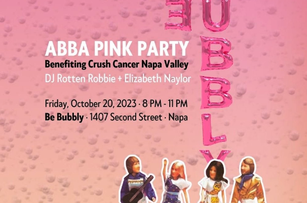 Abba Pink Party at Be Bubbly - Downtown Napa Event