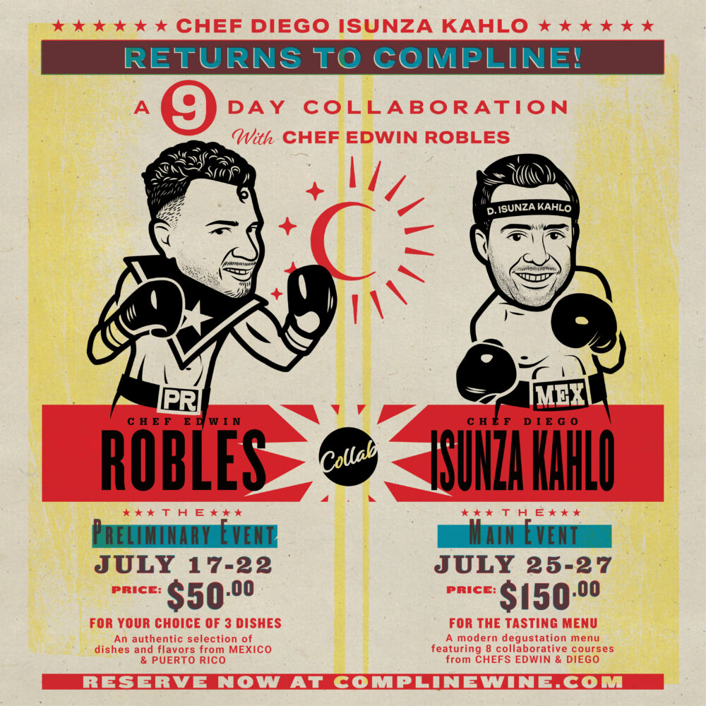 Guest Chef Series at Compline Restaurant - Chef Diego Isunza Kahlo of ...