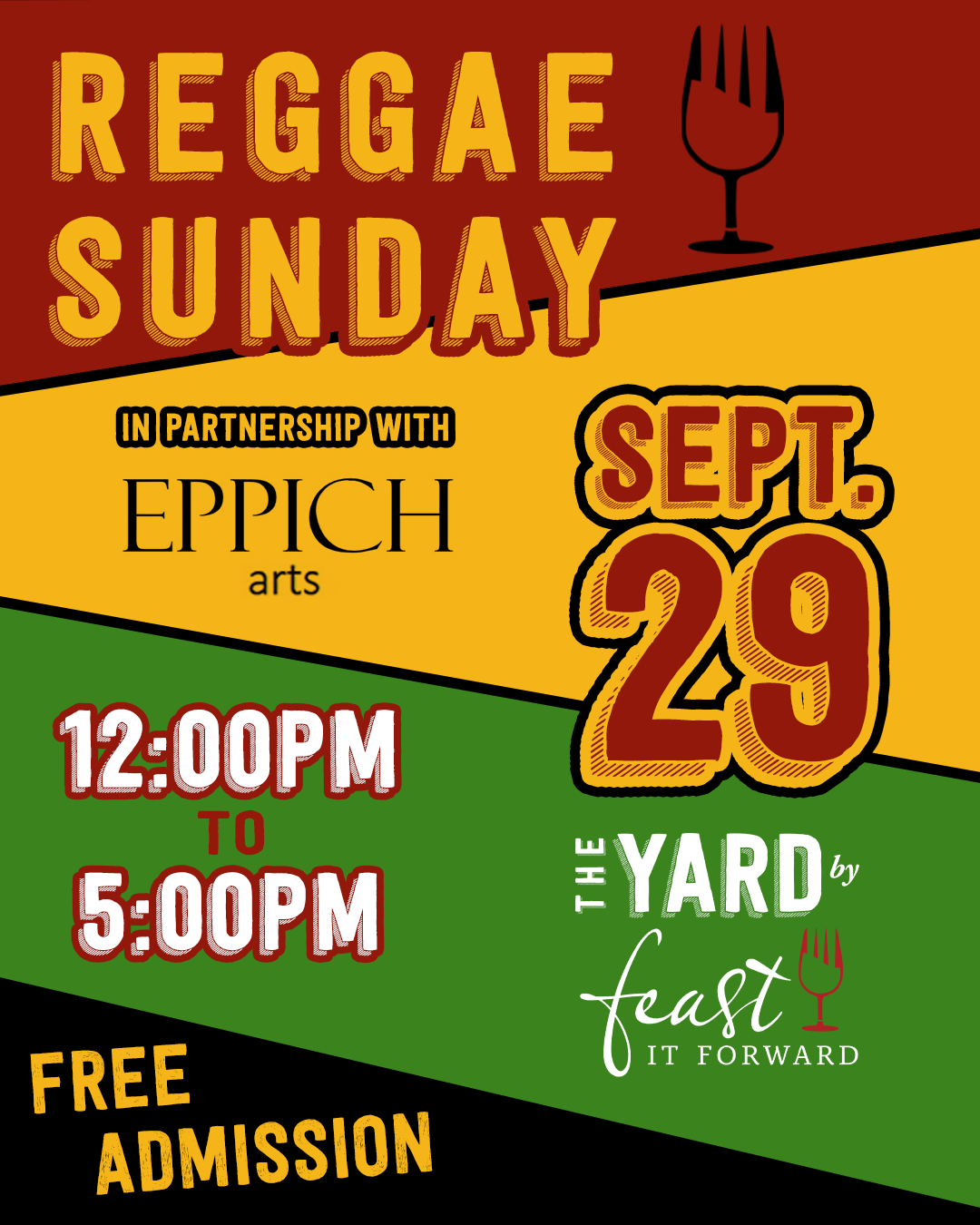 Reggae Sunday at The Yard by Feast it Forward - Downtown Napa Event