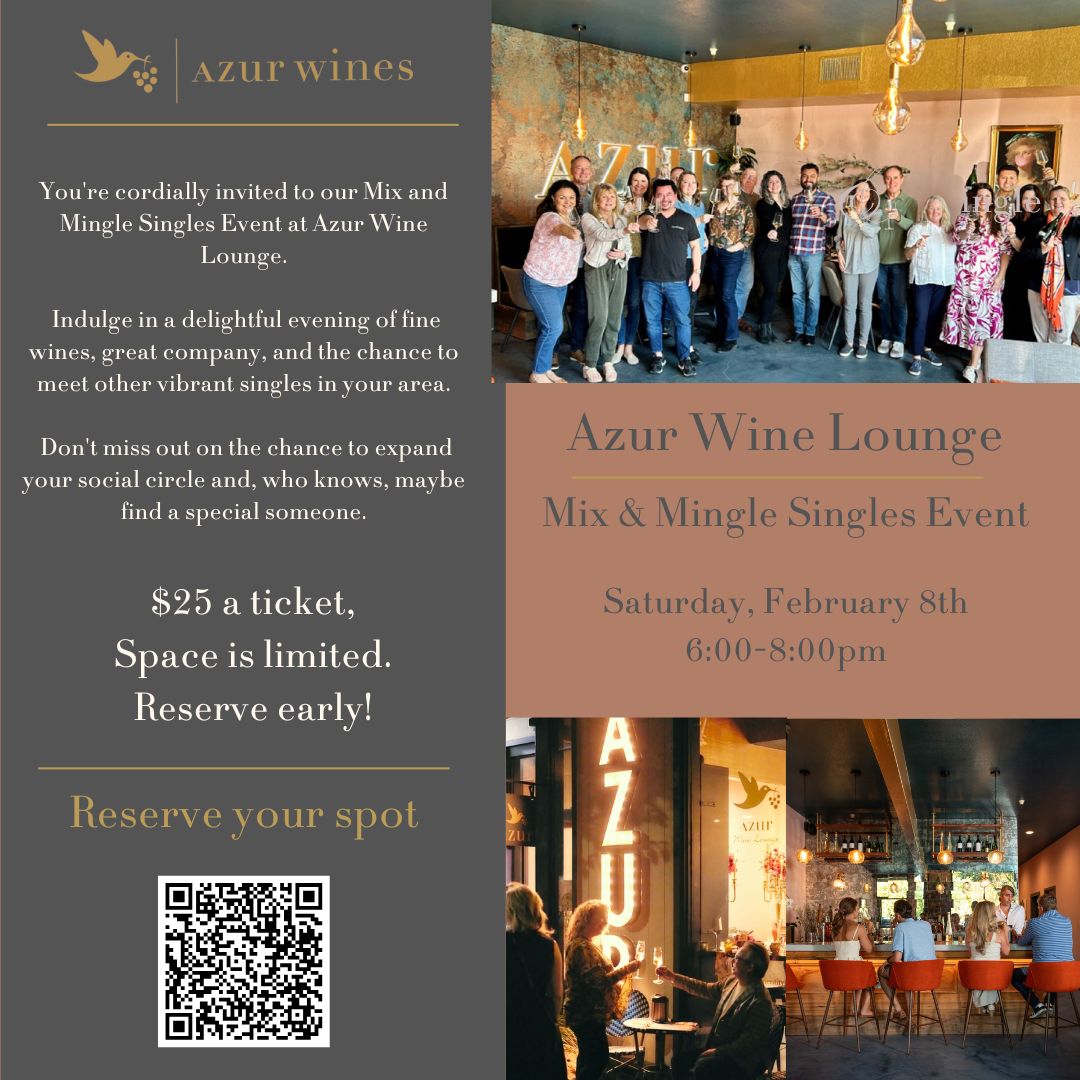 Azur Wine Lounge | Mix and Mingle Event - Downtown Napa Event