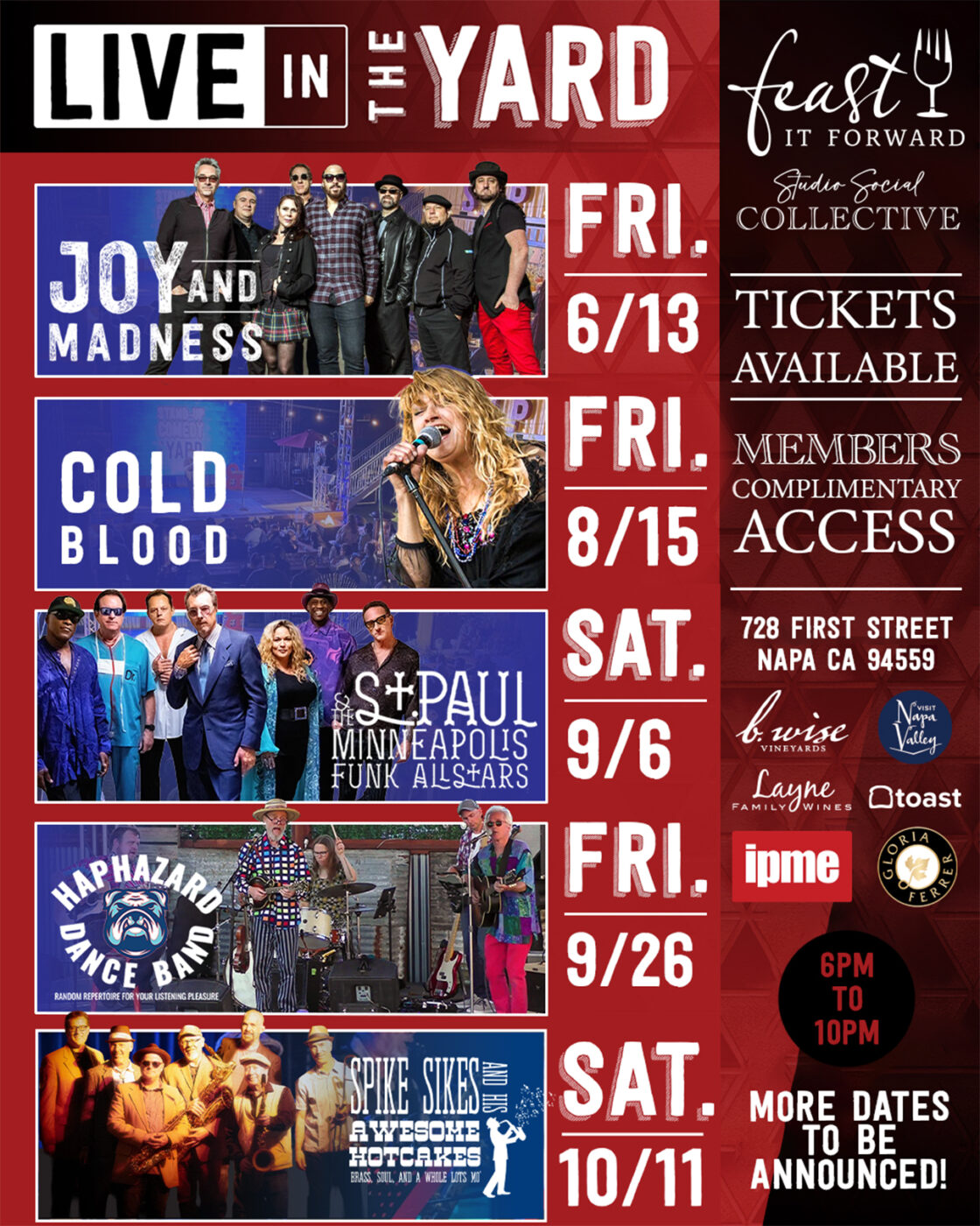 Feast it Forward Announces Summer Event Series in Downtown Napa ...